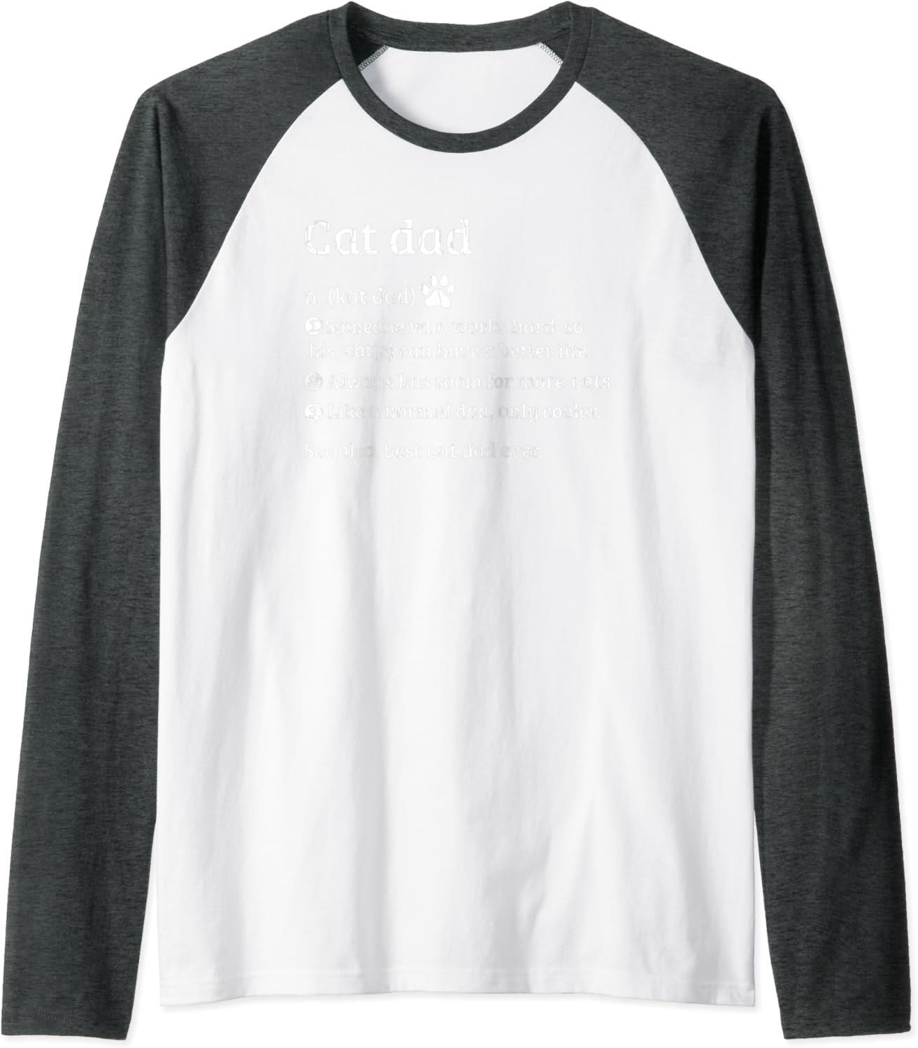 Amazon Mens Cat Dad Definition Funny Pet Lover Owner Father Graphic Raglan Baseball Tee amazon-mens-cat-dad-definition-funny-pet-lover-owner-father-graphic-raglan-baseball-tee